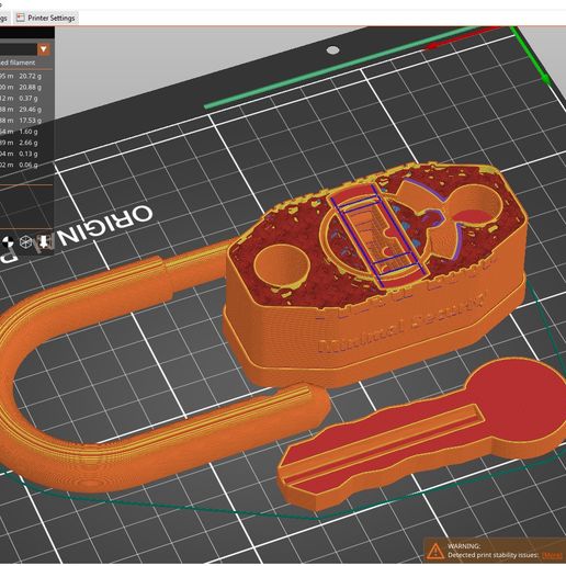 🔒 Lock & Key - Plasti Lock - Printed in Place Lock・ STL File for 3D ...