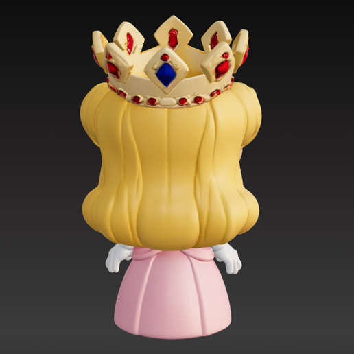 👸 Princess Peach Funko Pop - 3D Printable Model for 2.0mm Nozzle - 15cm ...