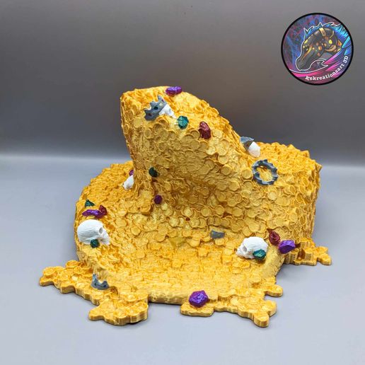 🐉 Gold Dragon Hoard Display・ 3D File for 3D printing・Cults
