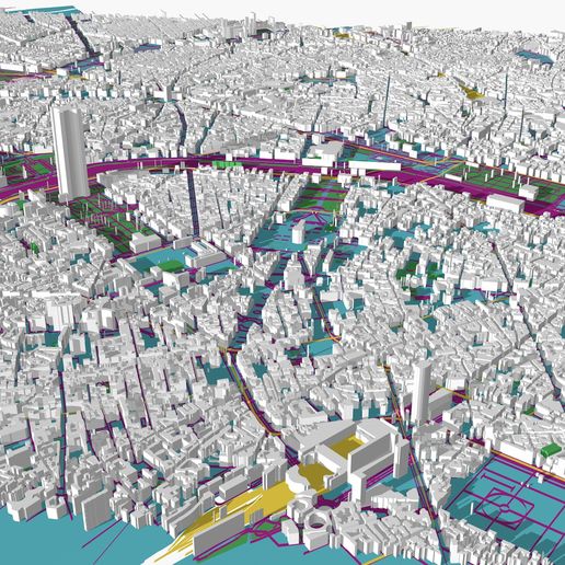 3D file Paris City France 🏙️ ・Model to download and 3D print・Cults