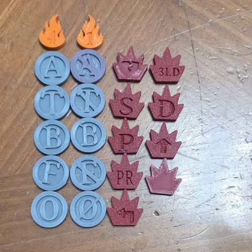 ♟ BFG Status Tokens・ STL File for 3D printing・Cults