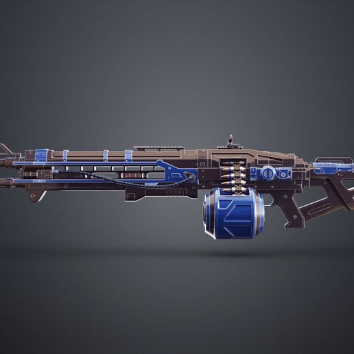 🔫 Thunderlord Machine Gun・ 3D File for 3D printing・Cults