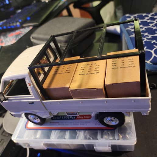 🛏️ CXD WPL D12 Mini Bed Ladder Overland Rack・ STL File for 3D printing ...