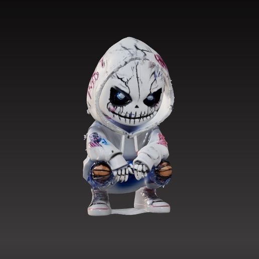 💀 chibi skeleton・ STL File for 3D printing・Cults