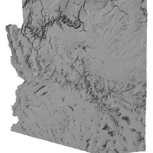 STL file Arizona Topo Map 🗺️ ・Model to download and 3D print・Cults