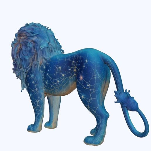 ♌ Celestial Zodiac Figurine: Leo the Cosmic Lion・ STL File for 3D ...