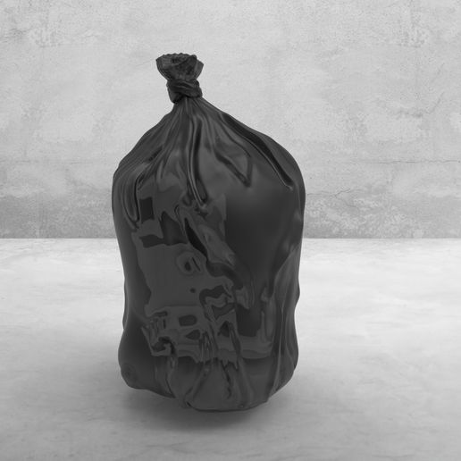 🗑️ Garbage bag・ STL File for 3D printing・Cults