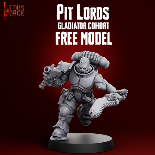 🆓 Pit Lords - Free Space Gladiator Model・Free 3D File for 3D printing・Cults