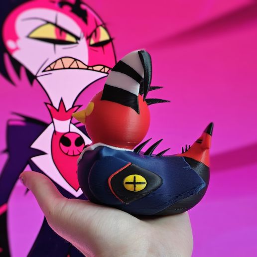 🦆 Blitzø Duck - Helluva Boss Rubber Ducky・ 3D File for 3D printing・Cults