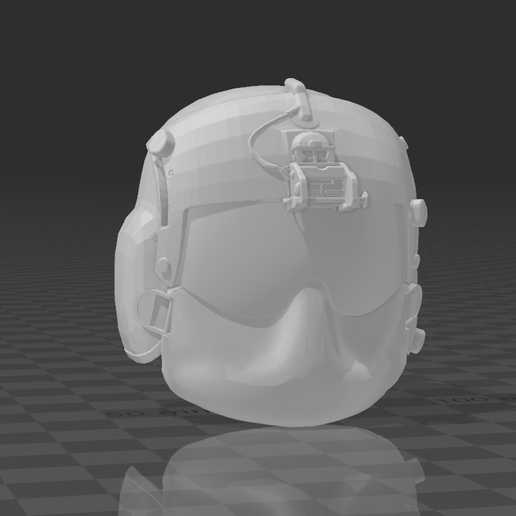 🧑‍ ️ Gentex hgu56/p flight pilot helmet with maxillofacial mask・ STL File for 3D printing・Cults
