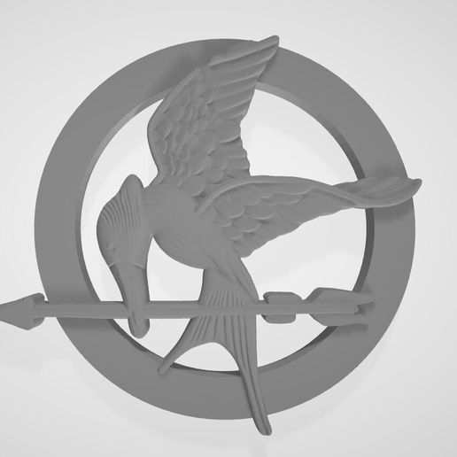 🧷 Mockingjay Pin -Fan Made 3D Model・ STL File for 3D printing・Cults