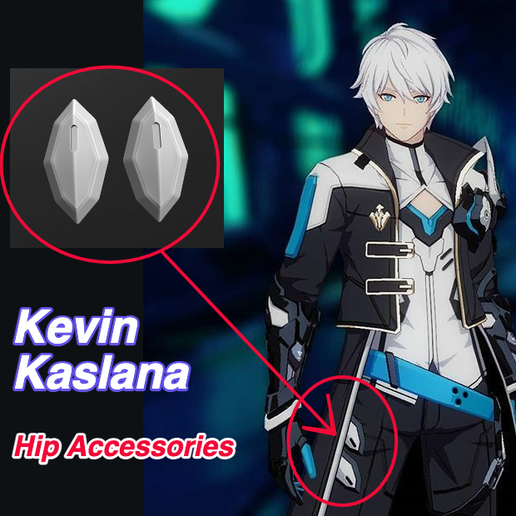 🥉 Kevin Kaslana Hip Accessories - Honkai Impact 3rd.・ STL File for 3D printing・Cults