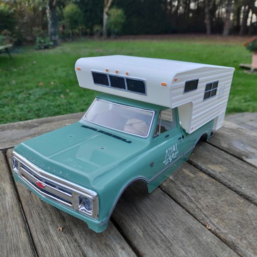 🚙 Axial SCX24 Chevrolet Chevy C10 Camping shell lightweight・ STL File ...