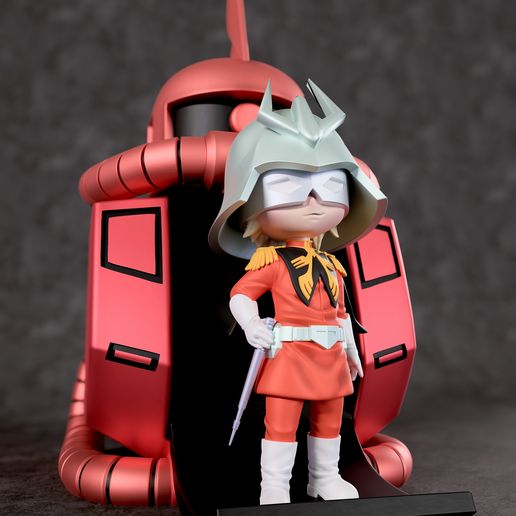 🤖 Char Aznable Chibi・ 3D File for 3D printing・Cults