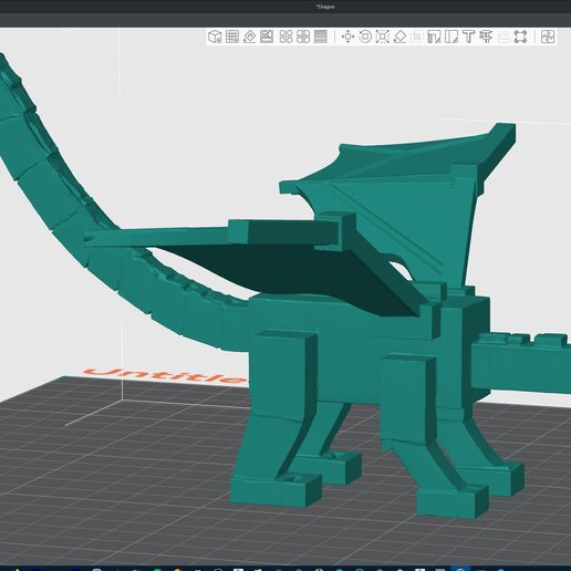 🐉 Minecraft-Inspired Stylized Blocky Dragon 3D print STL model・ STL ...