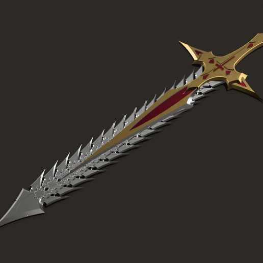 🗡️ Fantasy Sword・ STL File for 3D printing・Cults