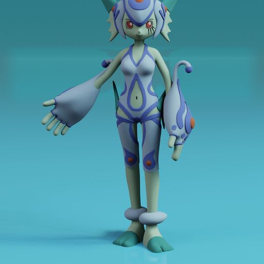 🐉 Ranamon・ STL File for 3D printing・Cults