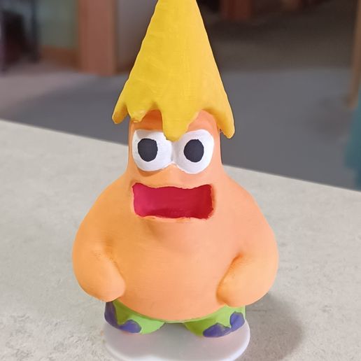 STL file Sponge Bob Patrick Ice Cream Cone Head Figure 🧽 ・3D print ...