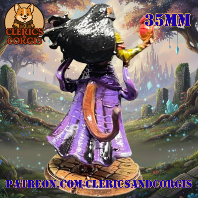 ♀️ Tabaxi Female Sorceress - Catfolk Spellcaster | 35mm Scale Miniature ...
