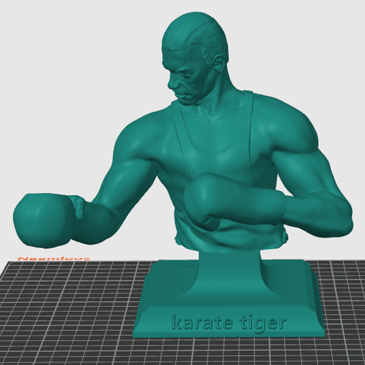 Fichier STL jcvd karate tiger 🥋 ・Design à télécharger et à imprimer en ...