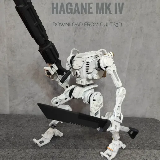Archivo STL HAGANE MK-IV 🤖 ・Design para impresora 3D para descargar・Cults