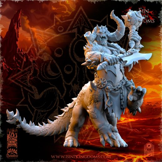♟ Realms of Mayhem Dragonards・ 3D File for 3D printing・Cults