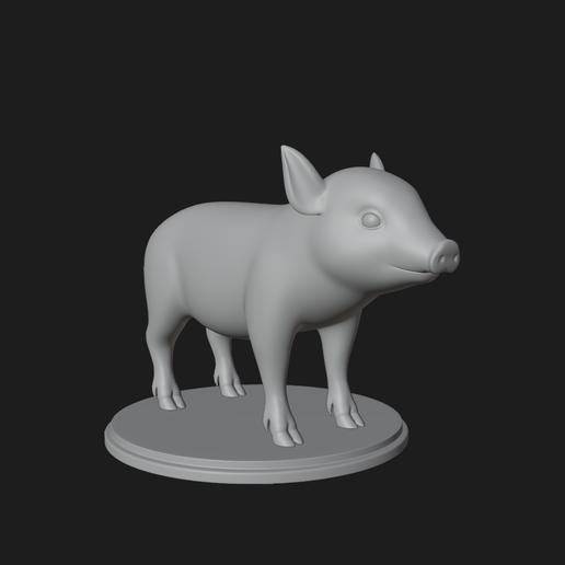 STL-Datei Miniature Pig 3D Model – High-Quality Printable STL 🐖 ・3D ...