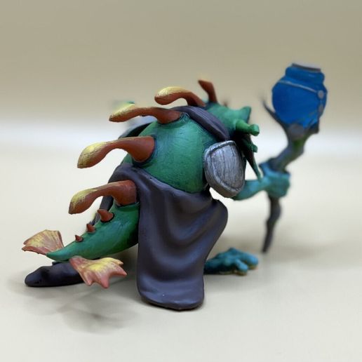 🎲 Morgl the Oracle (Hearthstone Murloc Shaman)・Free STL File for ・Cults