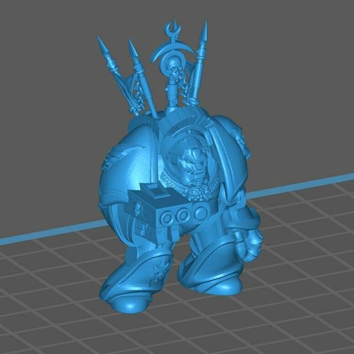 🔨 Chaos Terminator war hammer・Free STL File for ・Cults