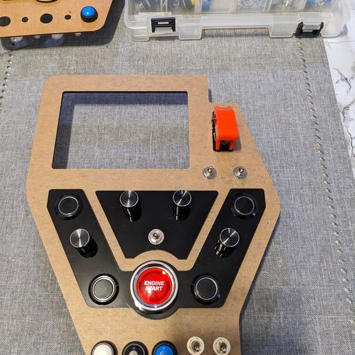 📦 SIM RACING - BUTTON BOX・ 3D File for 3D printing, CNC machining ...