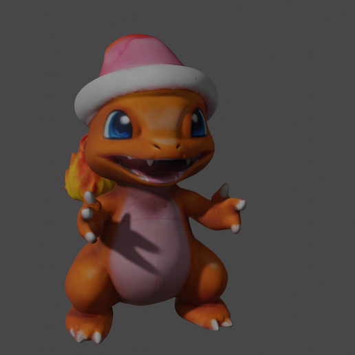 STL file Christmas Charmander Pokemon 🎄 ・3D printer design to download ...