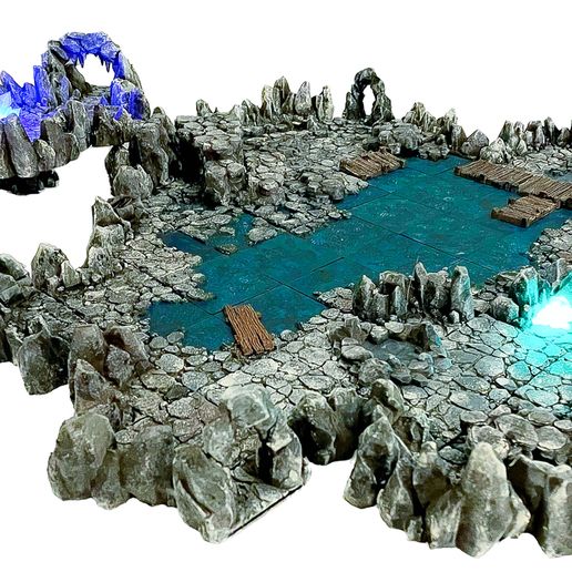 ⚔ Cave Tile Sample・Free STL File for ・Cults