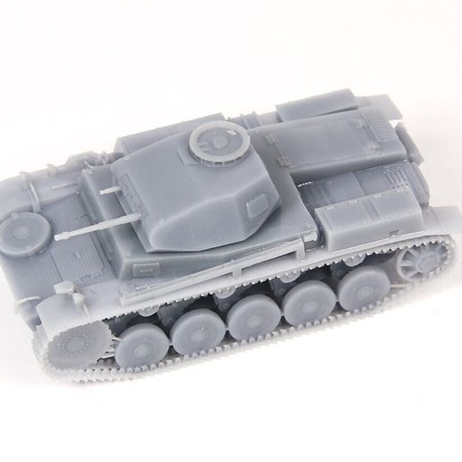 🪖 Panzer II F - 1/72 Light Tank - Presupported・ STL File for 3D ...