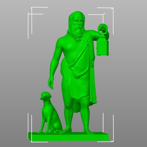 🗿 Diogenes Sculpture・ 3MF File for 3D printing・Cults