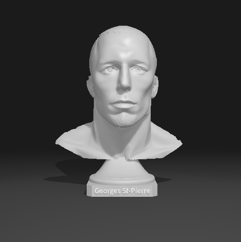 👤 Georges St-Pierre - Premium Statue・ STL File for 3D printing・Cults