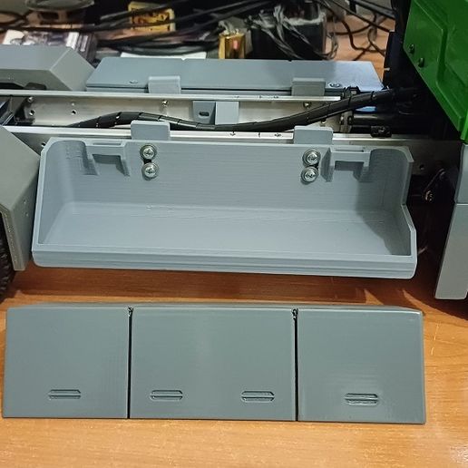 📦 Tool box or battery box for Tamiya long truck chassis and fender ...