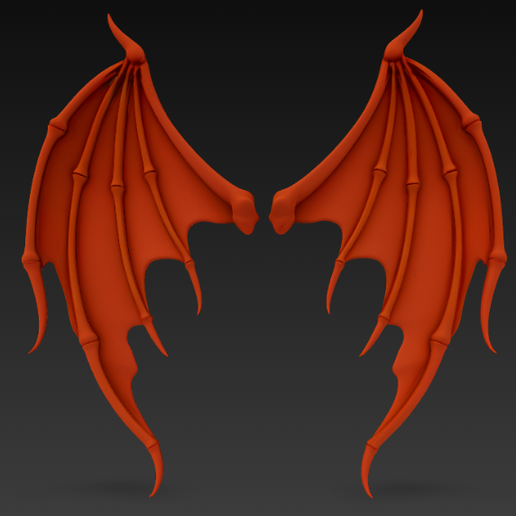 demonic wings stl