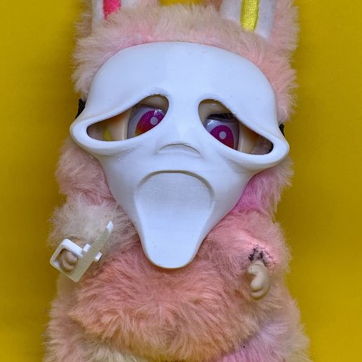 🔪 Ghostface Mask & Knife Accessory Set for Labubu・ STL File for 3D ...