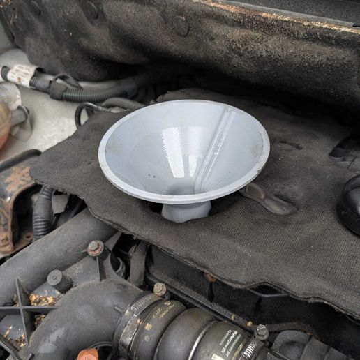 🛢️ 1.6 HDI Oil Fill Funnel・ STP File for 3D printing・Cults