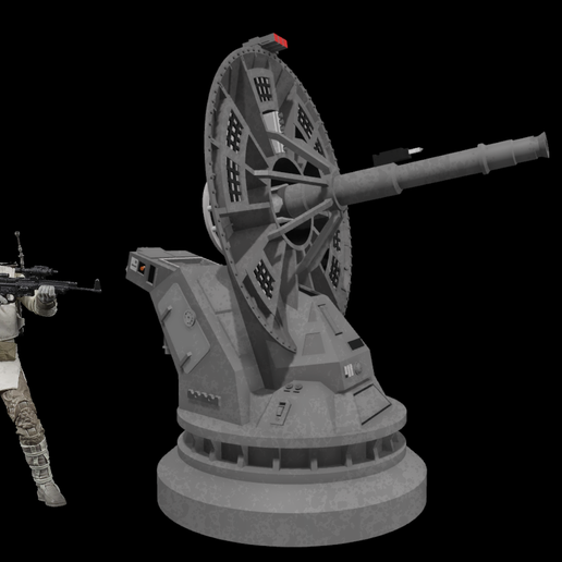 ⭐ Star Wars Hoth 1.4 FD P-Tower (Radar Cannon) for 3.75" and 6" figures ...