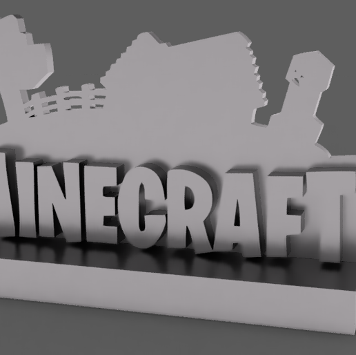Free STL file Minecraft Logo Decorative Stand 🎮 ・3D printable model to ...