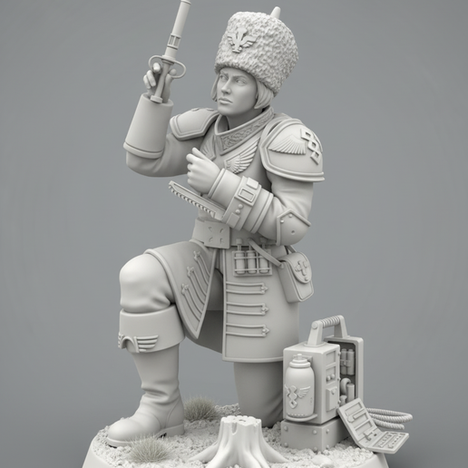 💀 Transbaikal Cossack Regiment "Scarlet Skull" - Medical Team・ STL File ...