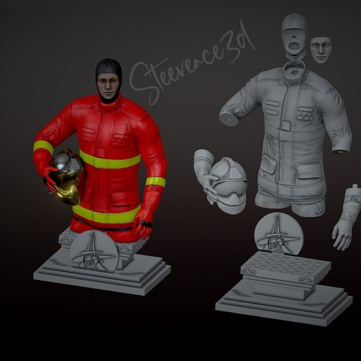 🧑‍🚒 3d firefighter french sapeur pompier・ STL File for 3D printing・Cults