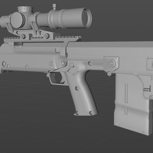 OBJ file American RFB rifle 3D model material 🗺️ ・3D printer model to ...