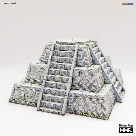 🕍 Reptilians - Big Ziggurat - 10mm・ 3D File for 3D printing・Cults