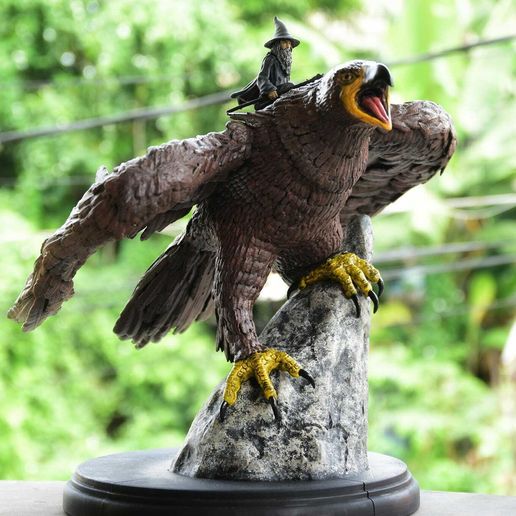 🦅 Wizard on Giant Eagle・ 3D File for ・Cults