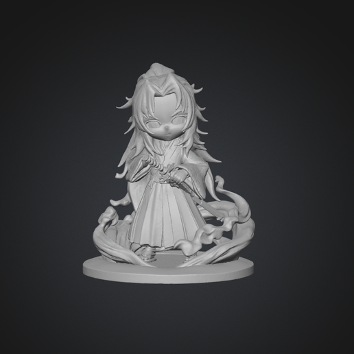 🗡️ Michikatsu Tsukiguni Chibi (Human Form) – Demon Slayer 3D Model ...