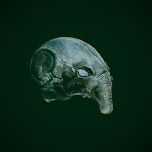 👽 Prometheus Engineer maskV3・ OBJ File for 3D printing・Cults