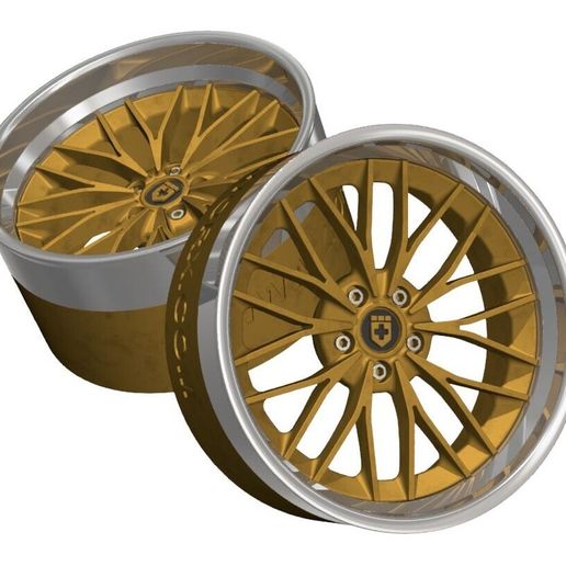 🛞 HRE Valkyrja 20" Staggered・ STL File for 3D printing・Cults