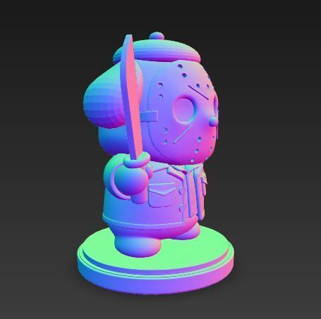 👋 hello kitty X horror monsters pompompurin jason・ STL File for 3D ...